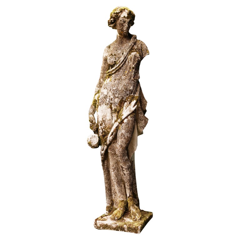 Antique Composition Stone Statue of Venus For Sale at 1stDibs