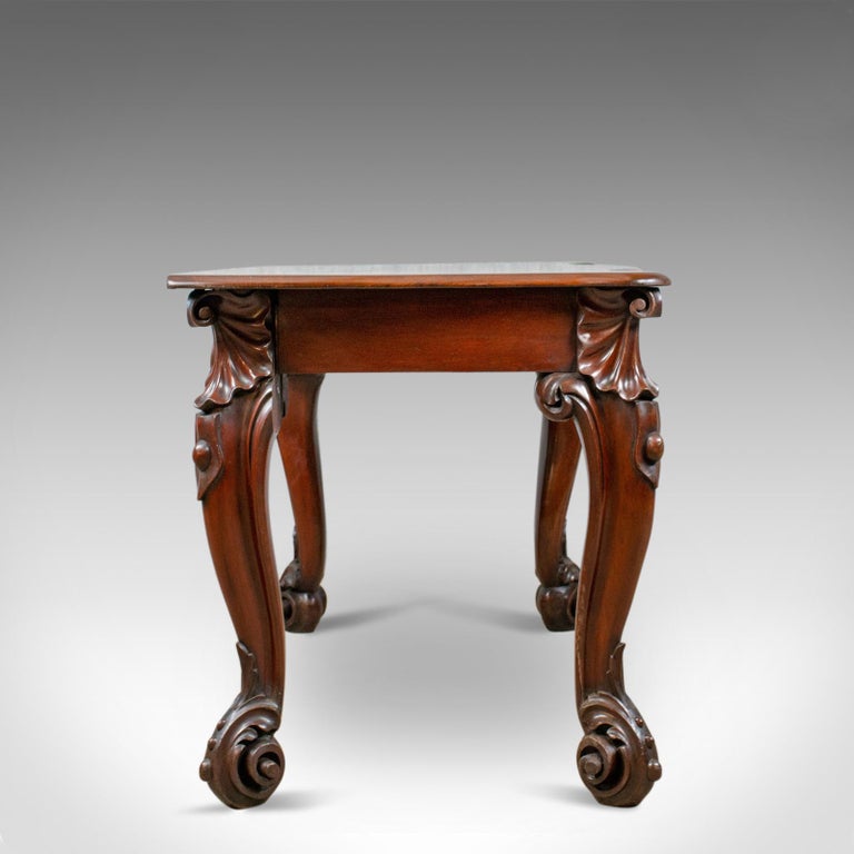 Antique Console Table, English Victorian Mahogany Serving, circa 1860 ...