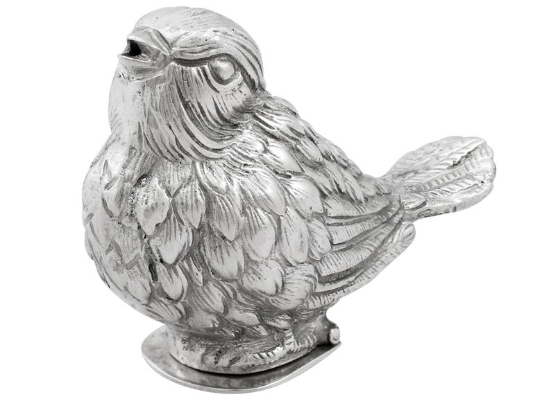 Antique Continental Silver Bird Peppers, Circa 1920 For Sale at 1stDibs