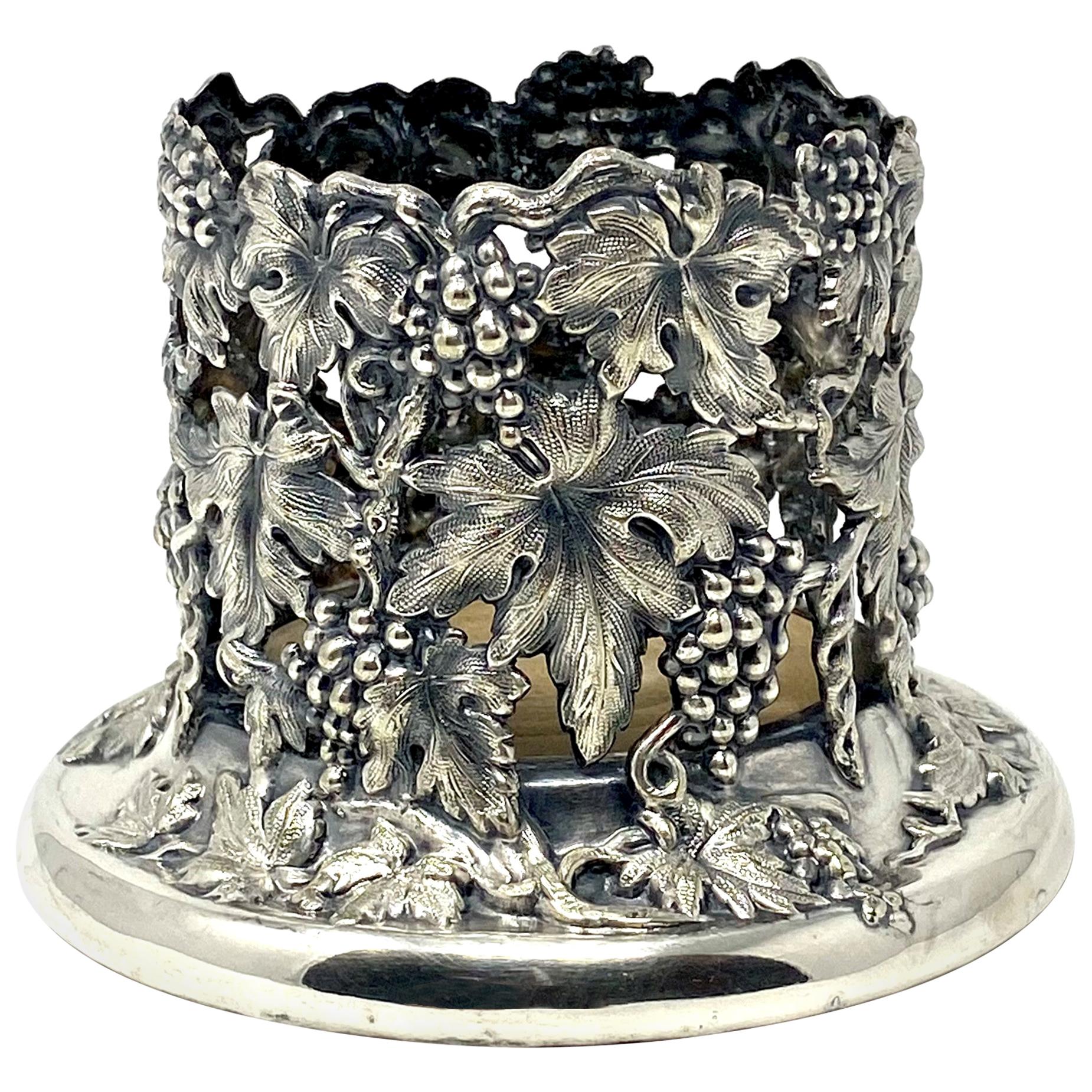 Silver Plate Wine Coasters For Sale at 1stDibs