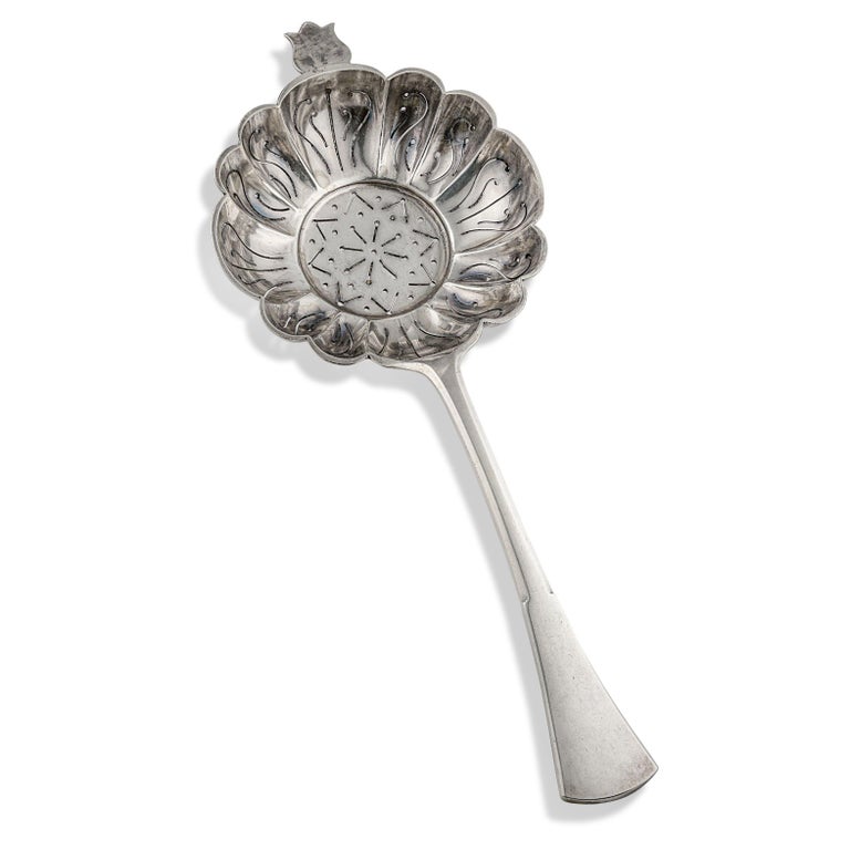 Antique Continental Silver Sugar Sifter Berry Serving Spoon Austria For ...