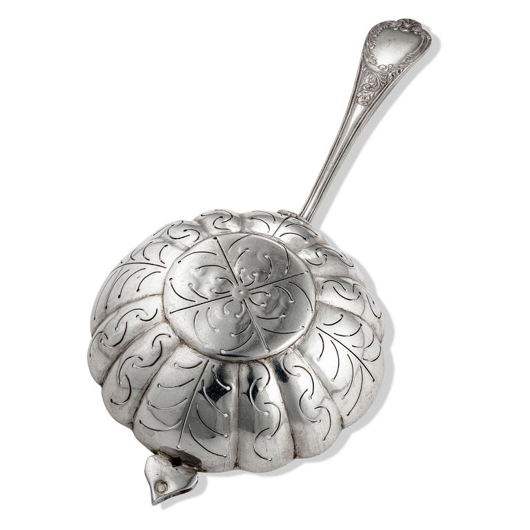 Antique Continental Silver Sugar Sifter Berry Serving Spoon Austria For ...