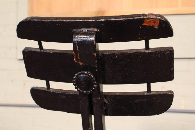 Antique Adjustable Wooden Desk Stool by Cook at 1stDibs | desk stools ...