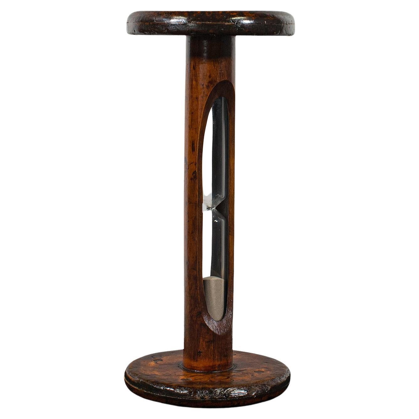 Vintage Egg Timer, English, Brass, Glass, 3 Minute Sand Countdown, Mid ...