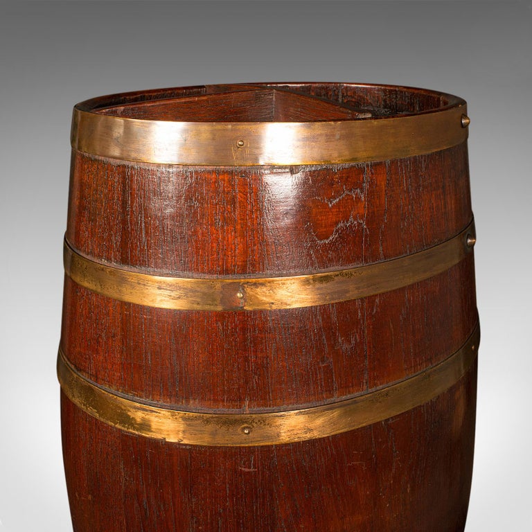 Antique Coopered Whisky Barrel, Scottish, Hall, Stick, Umbrella Stand ...