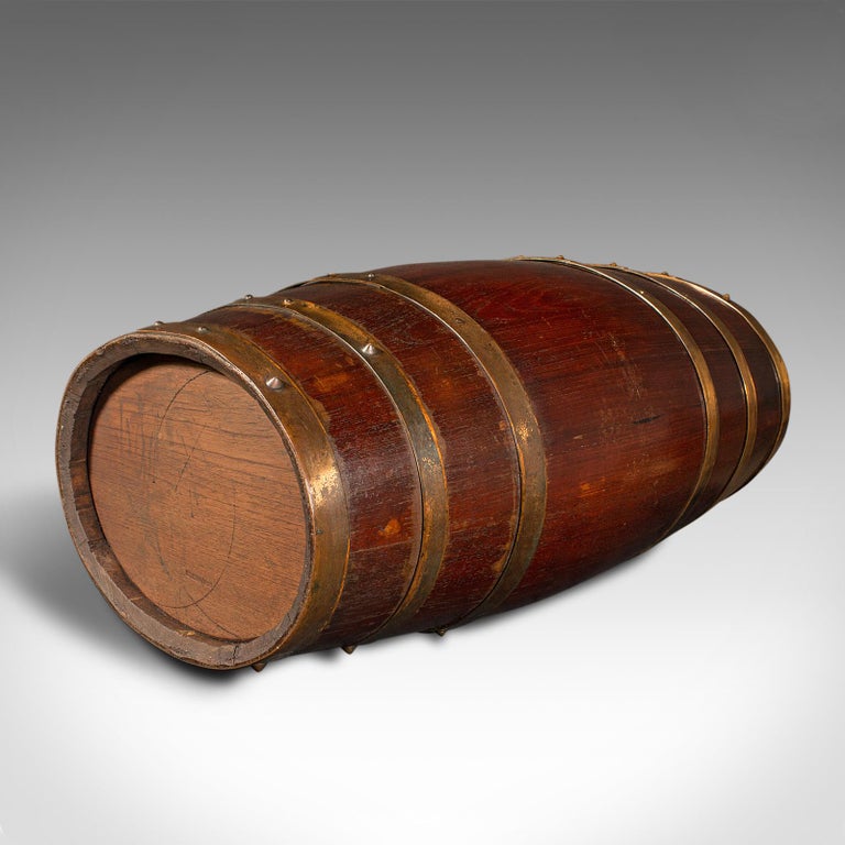 Antique Coopered Whisky Barrel, Scottish, Hall, Stick, Umbrella Stand ...