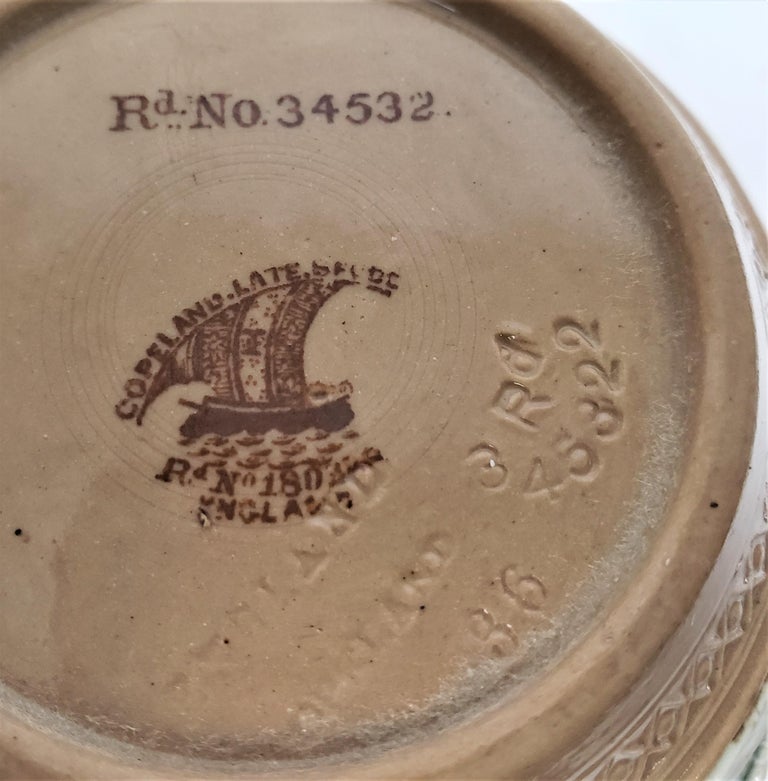 Antique Copeland Spode Pottery Pitcher with Golfing Scenes For Sale at ...