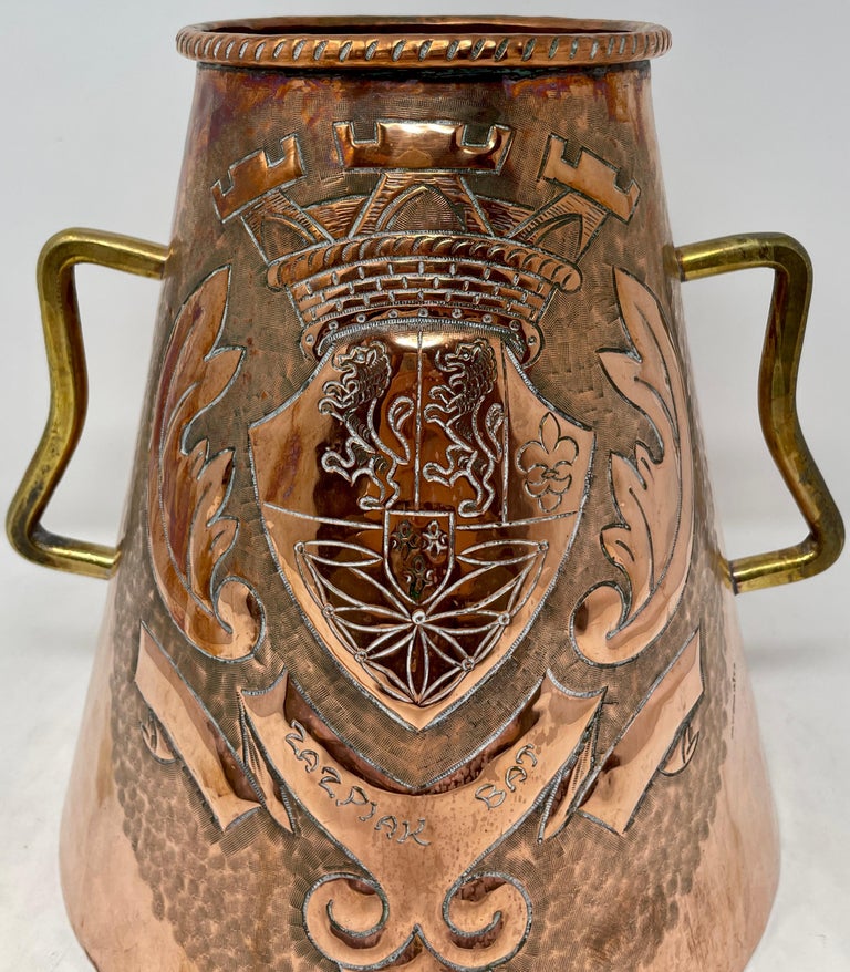 Antique Copper and Brass Watering Can, Circa 1890 For Sale at 1stDibs