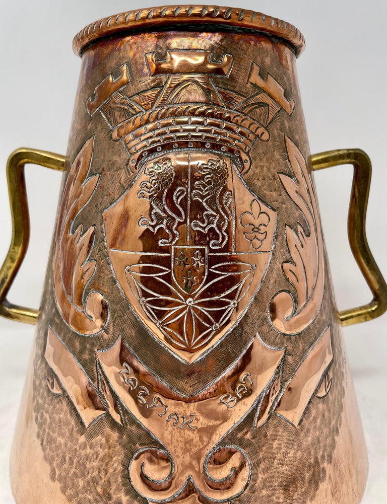 Antique Copper and Brass Watering Can, Circa 1890 For Sale at 1stDibs