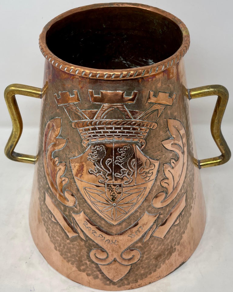 Antique Copper and Brass Watering Can, Circa 1890 For Sale at 1stDibs