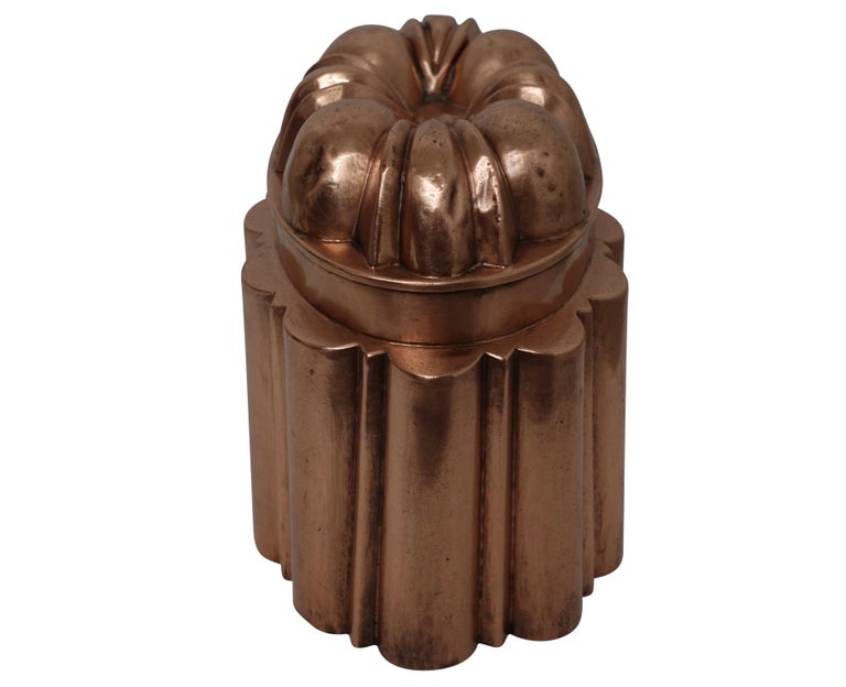 Antique Copper Jelly Mold, English 19th Century at 1stDibs