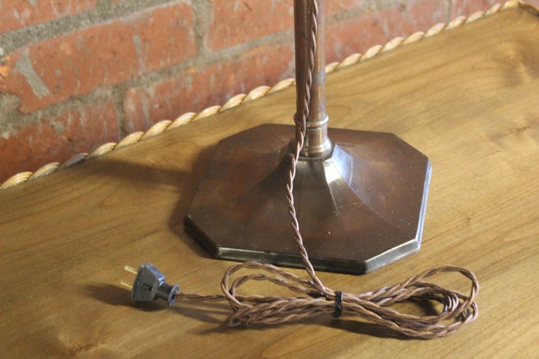 Antique Copper Lamp For Sale at 1stDibs