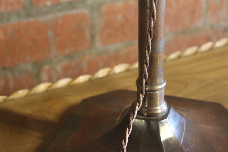 Antique Copper Lamp For Sale at 1stDibs