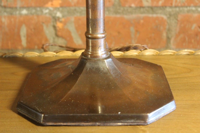 Antique Copper Lamp For Sale at 1stDibs