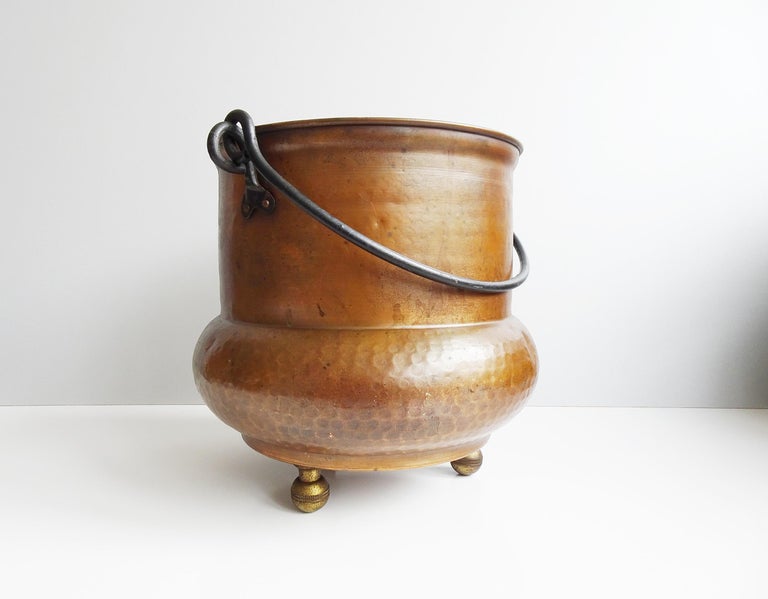 Antique Copper Plant Bucket, France Late 19th For Sale at 1stDibs