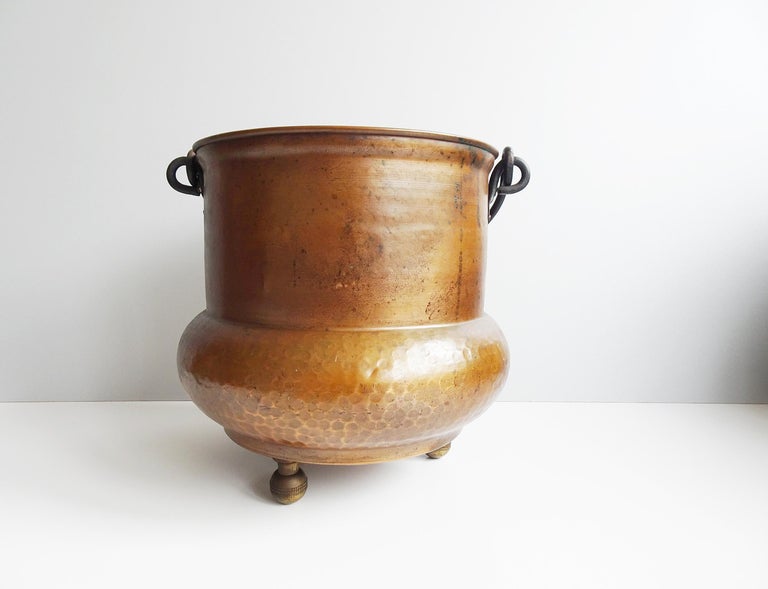 Antique Copper Plant Bucket, France Late 19th For Sale at 1stDibs