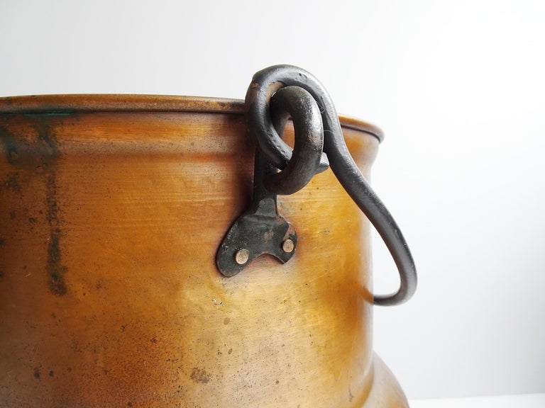 Antique Copper Plant Bucket, France Late 19th For Sale at 1stDibs