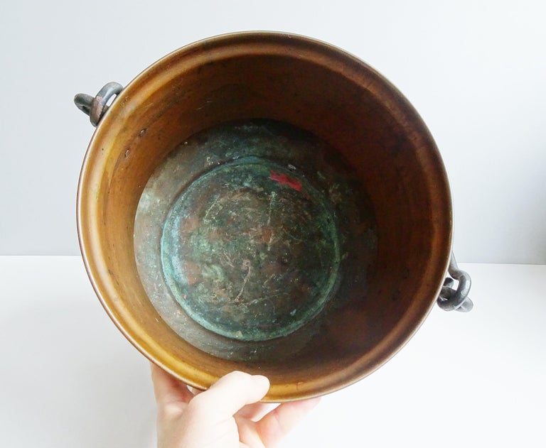 Antique Copper Plant Bucket, France Late 19th For Sale at 1stDibs