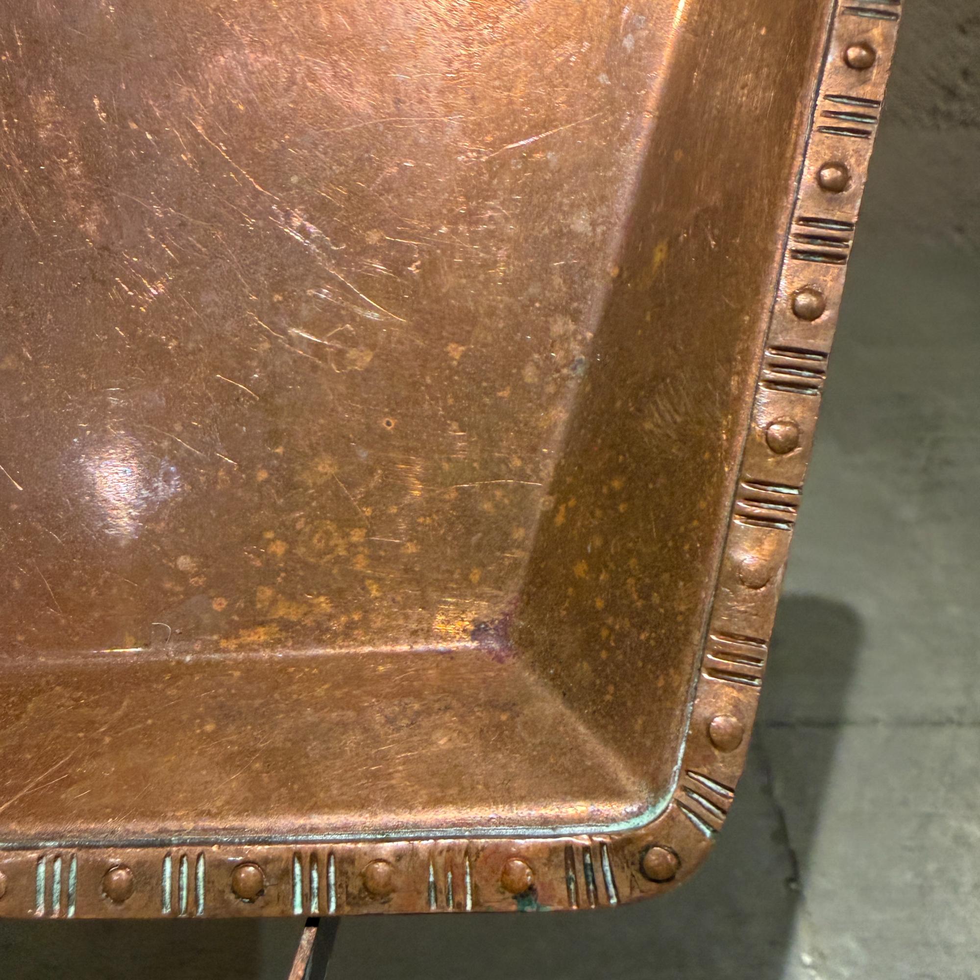 Antique Copper Tray Crafted by Sternauware New York Silent Butler For ...