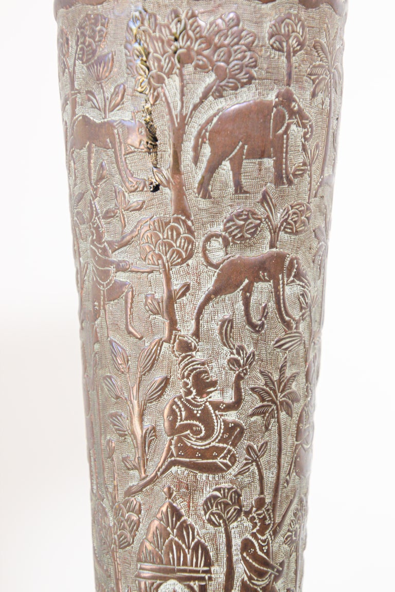 Antique Copper Vase with Hindu Scenes, 19th Century For Sale at 1stDibs ...
