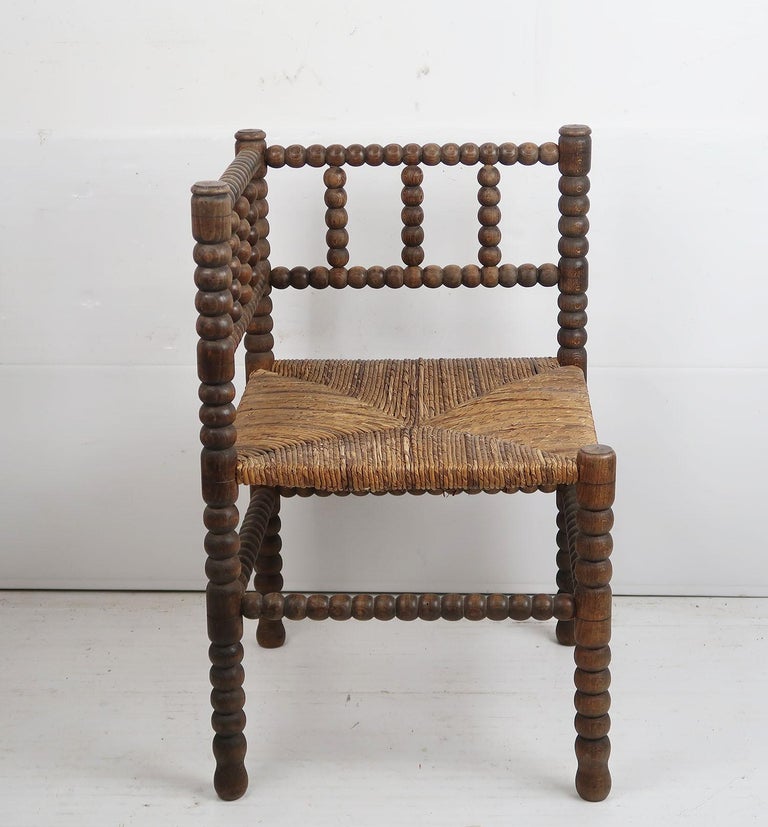 Antique Corner Bobbin Chair, English, 19th Century For Sale at 1stDibs
