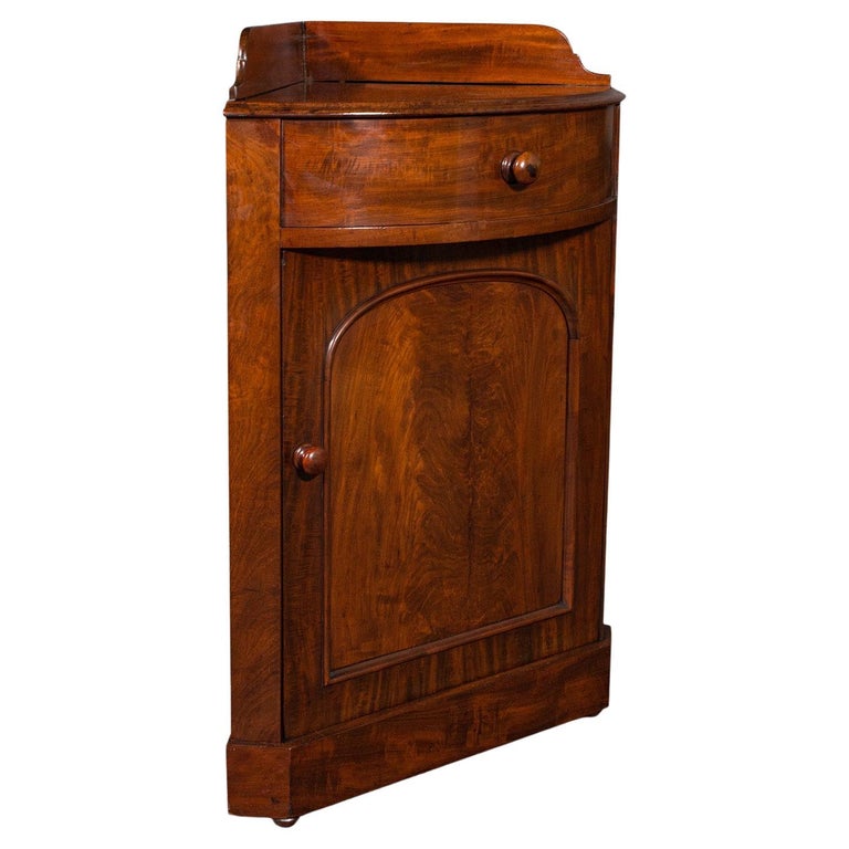 Antique Corner Dressing Cupboard, English, Gentleman's Night Stand ...