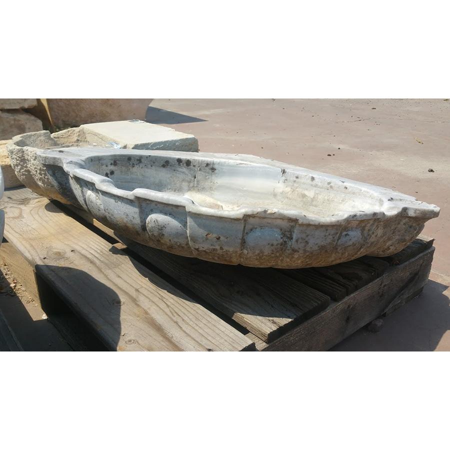 Antique Corner Marble Shell Sink For Sale at 1stDibs