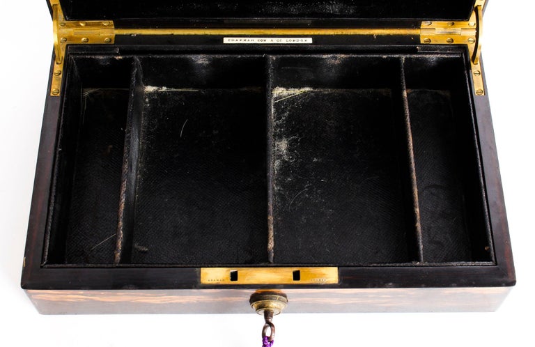 Antique Coromandel Games Box by Chapman Son and Co, London 19th Century ...