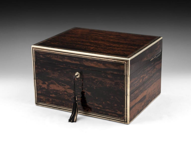 Antique Coromandel Silver Vanity Dressing Box Mappin and Webb, 19th ...