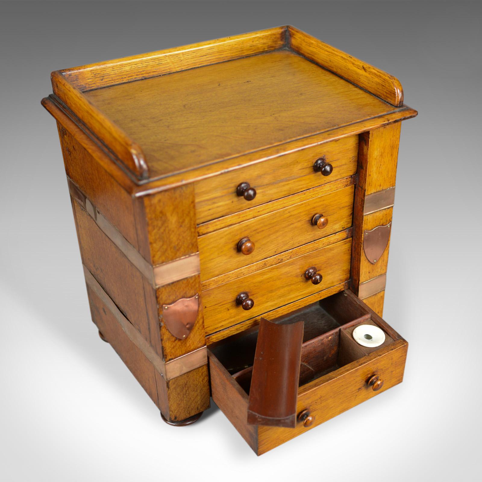 Antique Correspondence Cabinet, Scottish, Victorian, Oak, Specimen ...