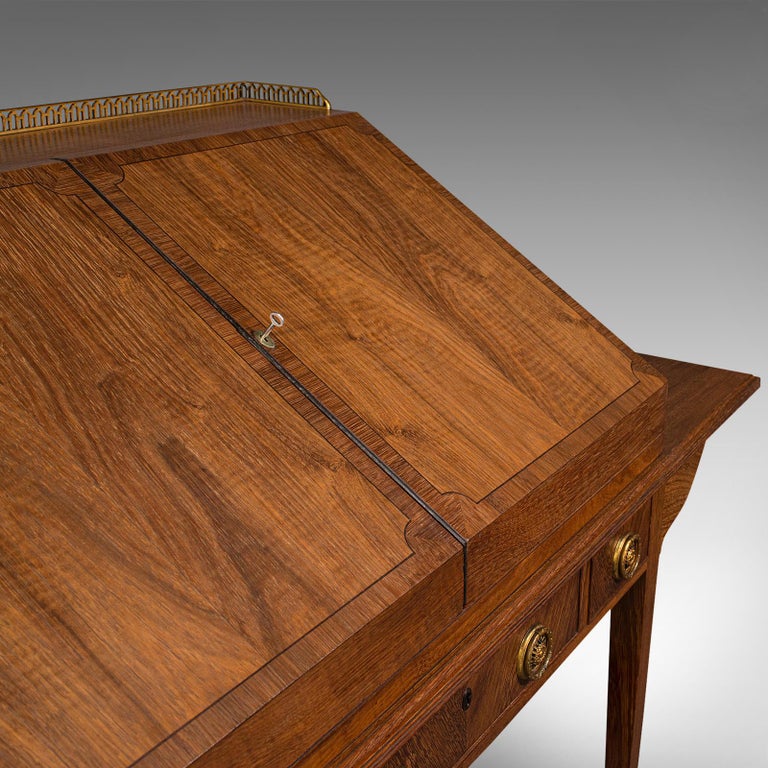 Antique Correspondence Desk, English, Library, Writing Table, Cotswold ...