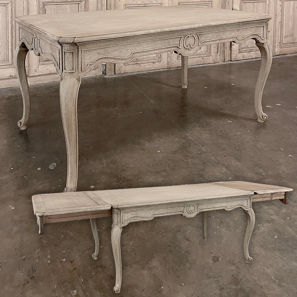 Antique Country French Dining Table with Leaf Extensions For Sale at ...