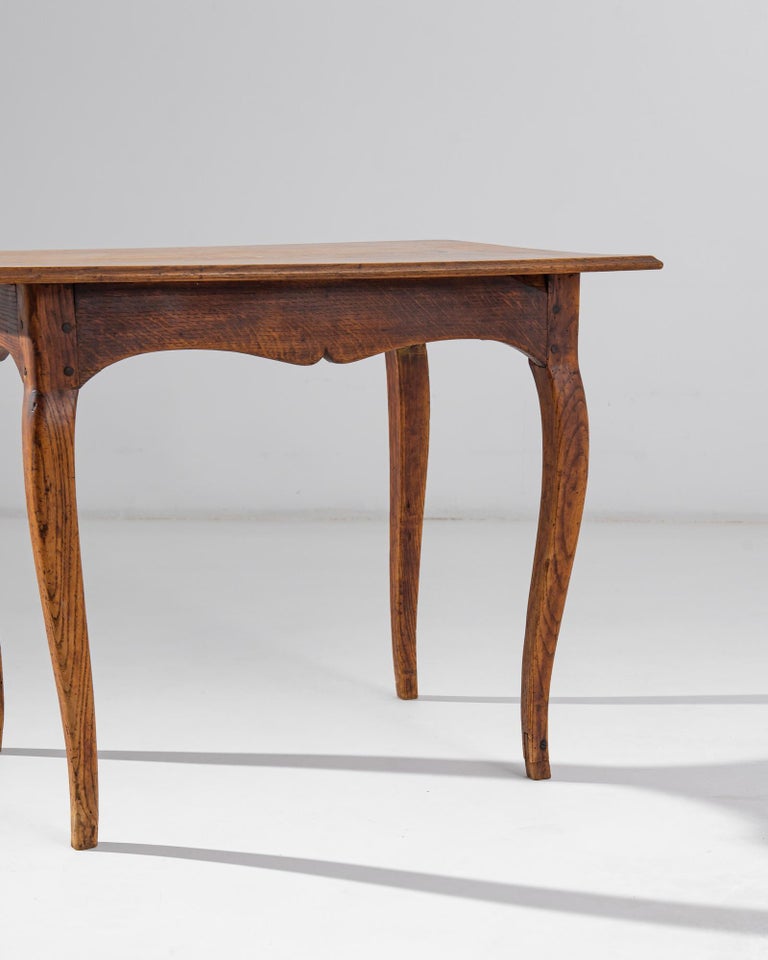 Antique Country French Oak Side Table For Sale at 1stDibs