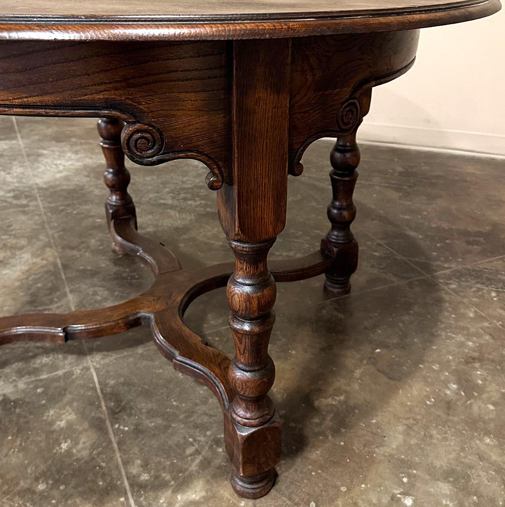 Antique Country French Round Breakfast Table For Sale at 1stDibs