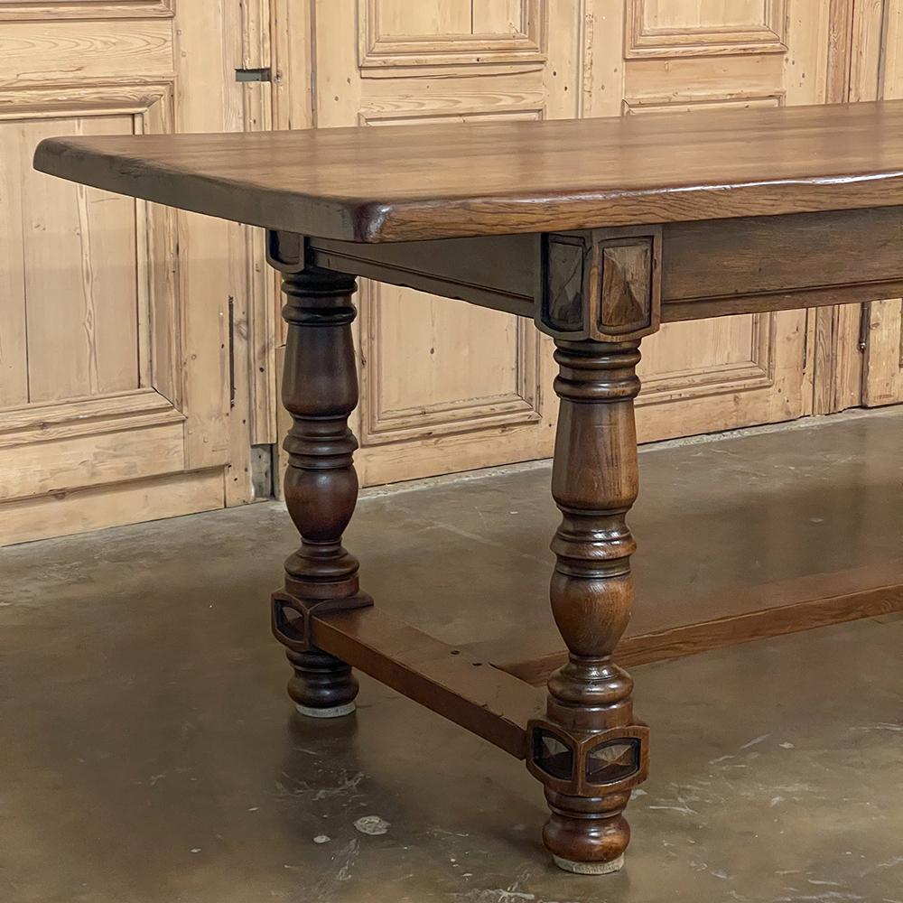 Antique Country French Rustic Dining Table For Sale at 1stDibs