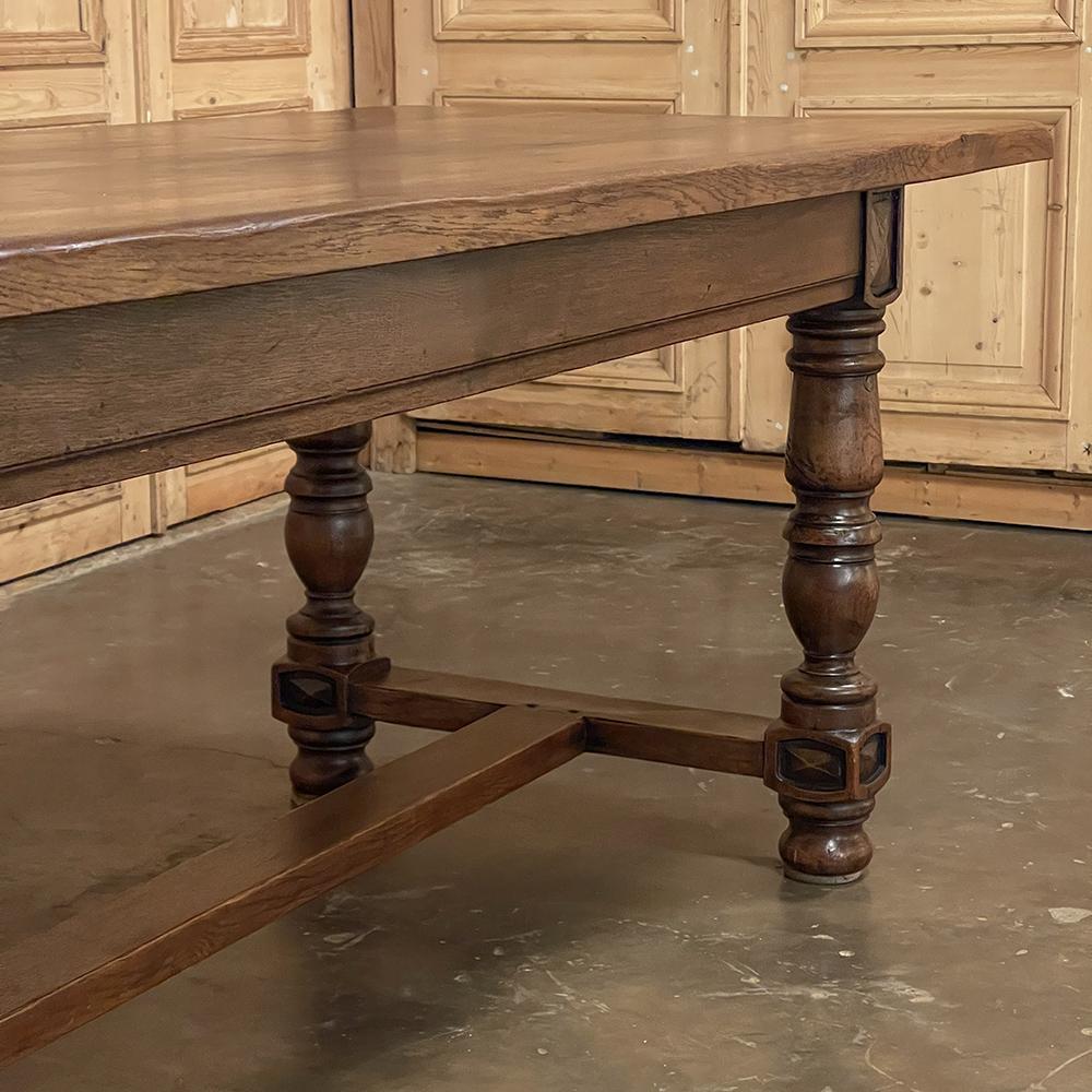 Antique Country French Rustic Dining Table For Sale at 1stDibs