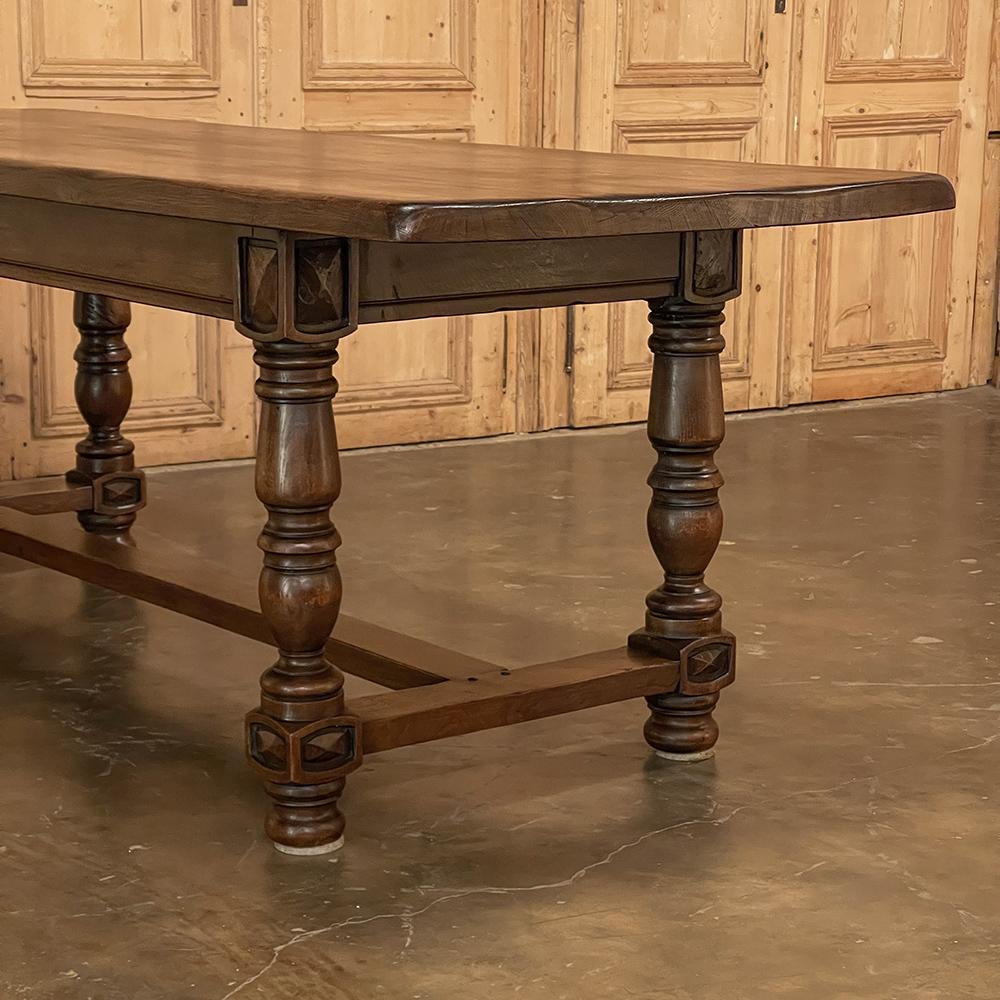 Antique Country French Rustic Dining Table For Sale at 1stDibs