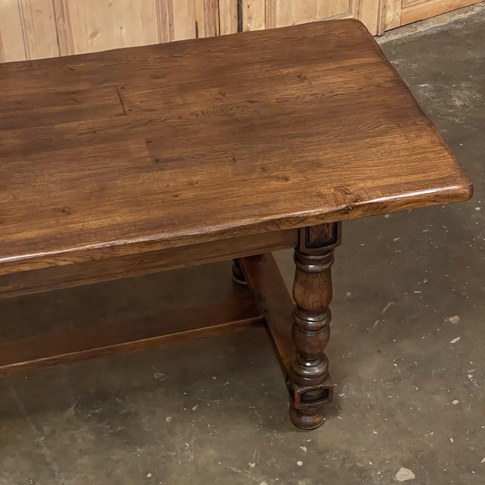 Antique Country French Rustic Dining Table For Sale at 1stDibs