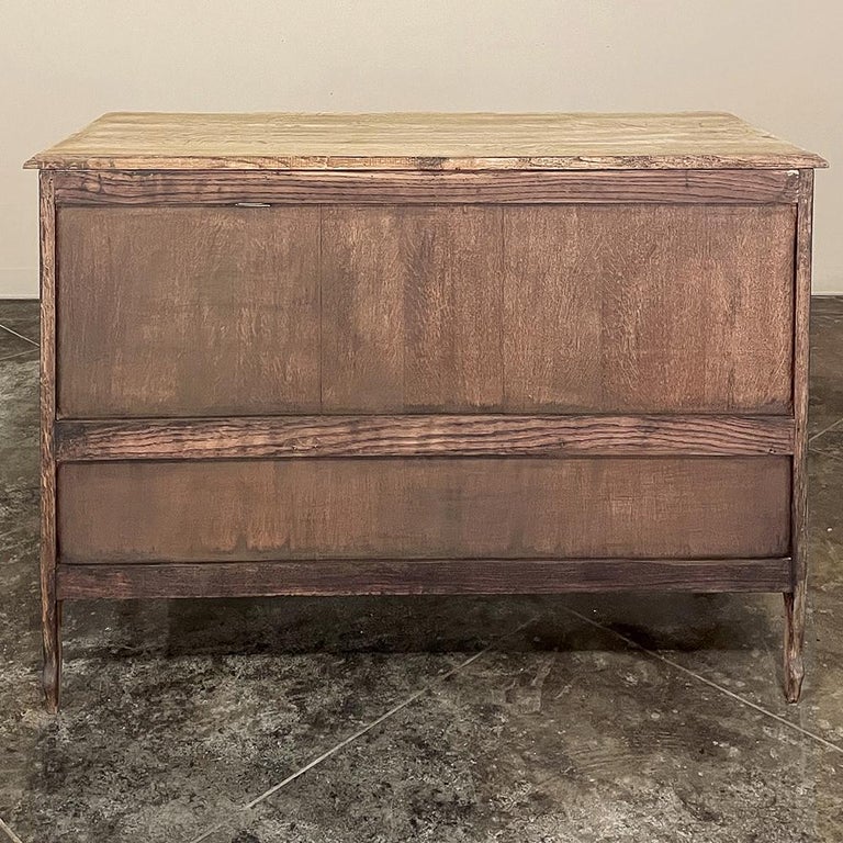 Antique Country French Stripped Oak Commode with Cabinet For Sale at ...