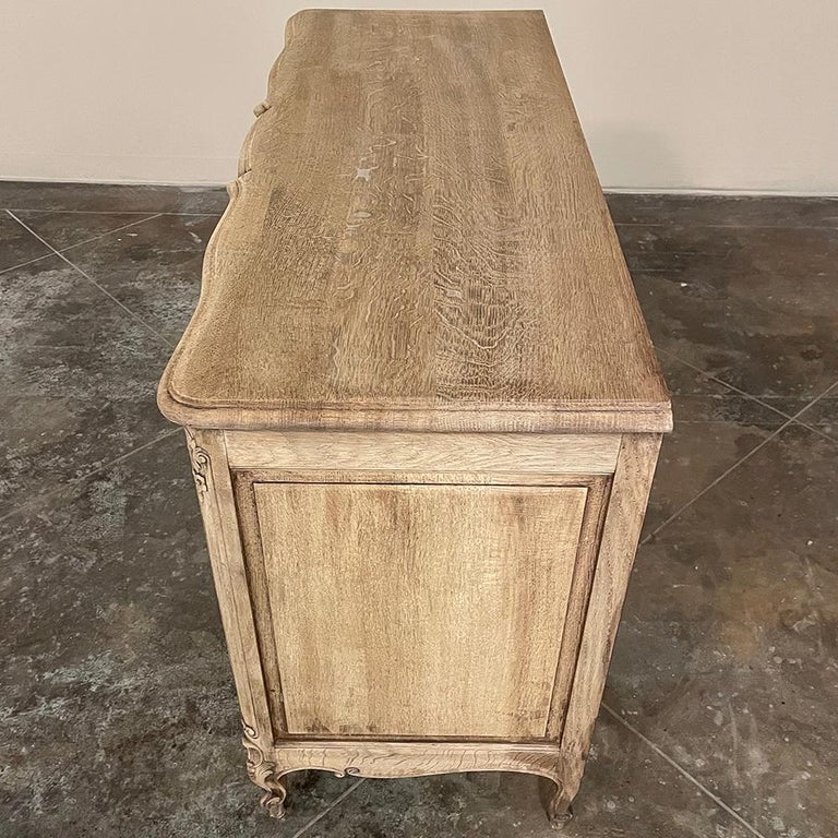 Antique Country French Stripped Oak Commode with Cabinet For Sale at ...