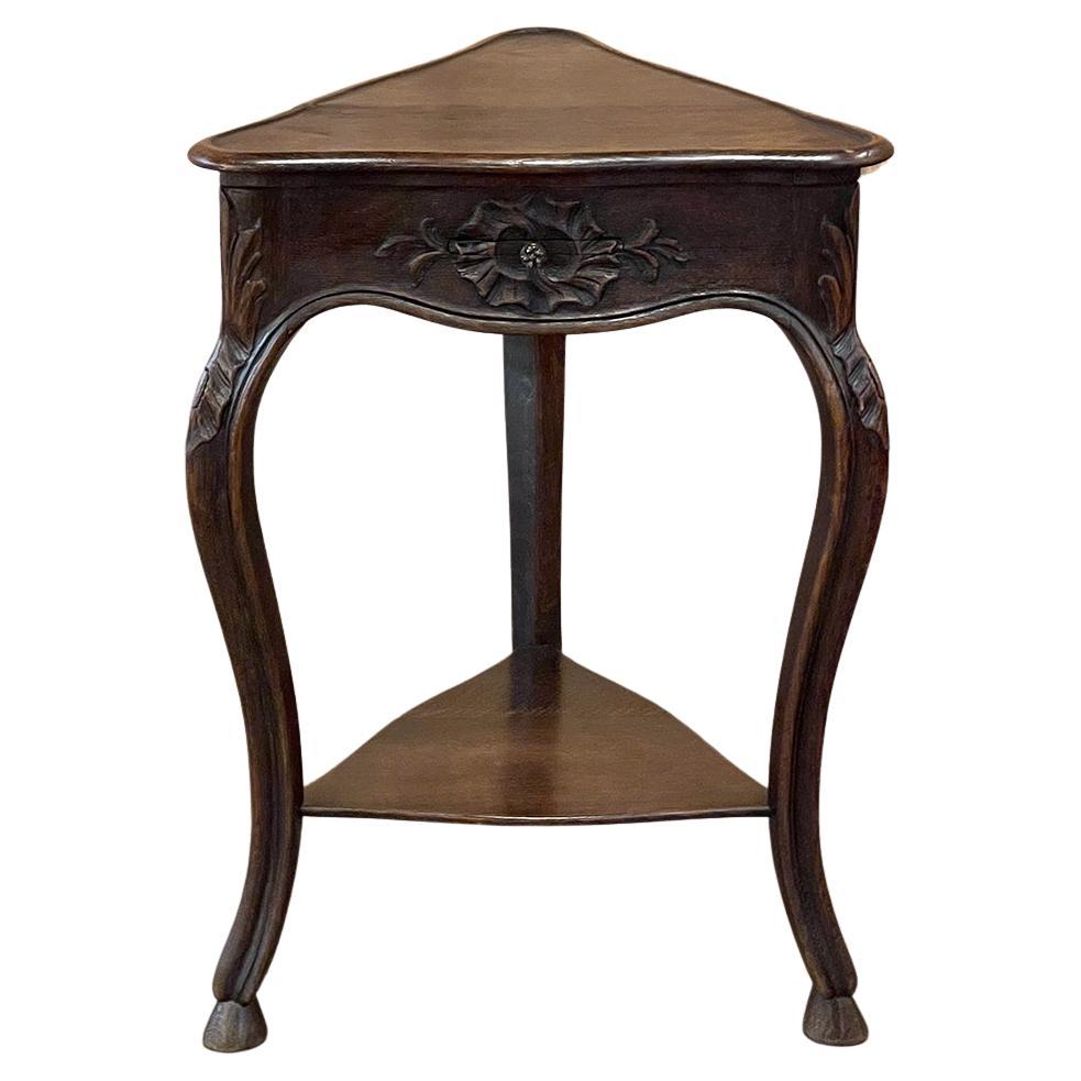 Antique Country English Tiered Joint Stool Table For Sale at 1stDibs
