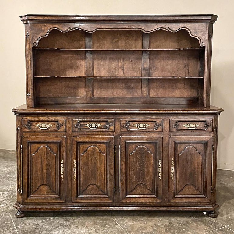 Antique Country French Vaisselier ~ Buffet For Sale at 1stDibs