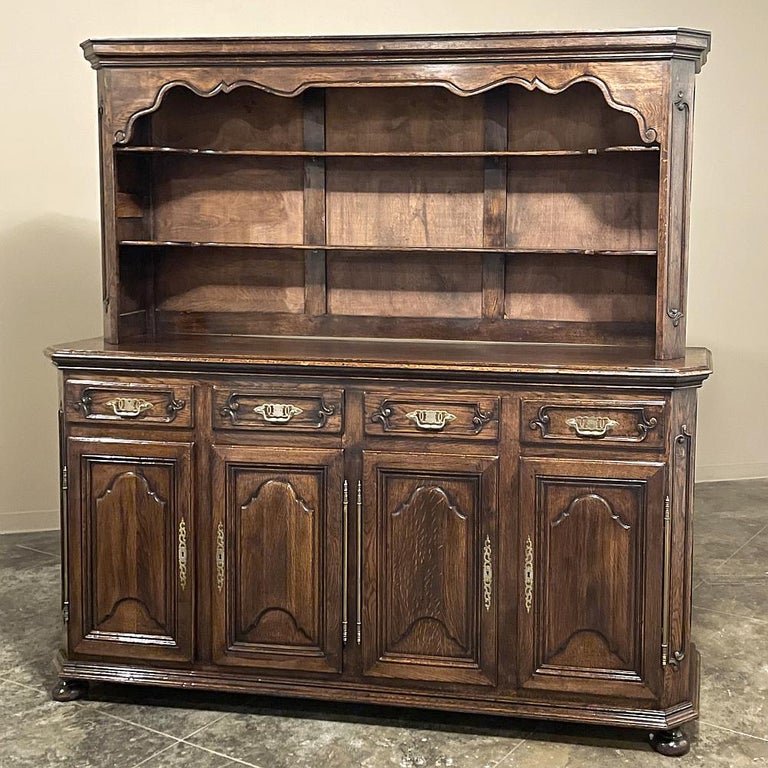 Antique Country French Vaisselier ~ Buffet For Sale at 1stDibs