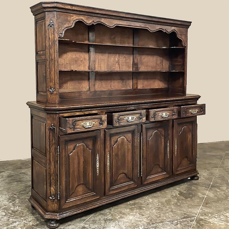 Antique Country French Vaisselier ~ Buffet For Sale at 1stDibs