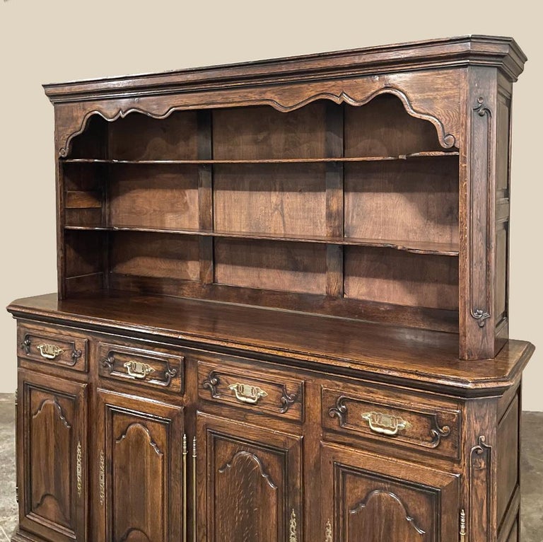 Antique Country French Vaisselier ~ Buffet For Sale at 1stDibs