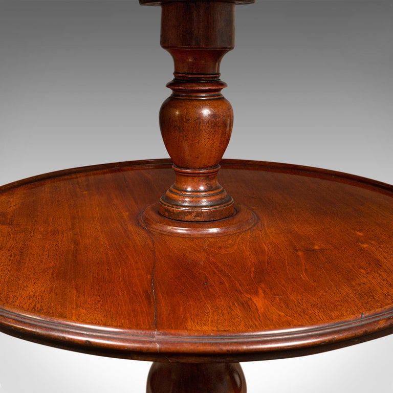 Antique Country House Dumb Waiter, English, 2-Tier Serving Table ...