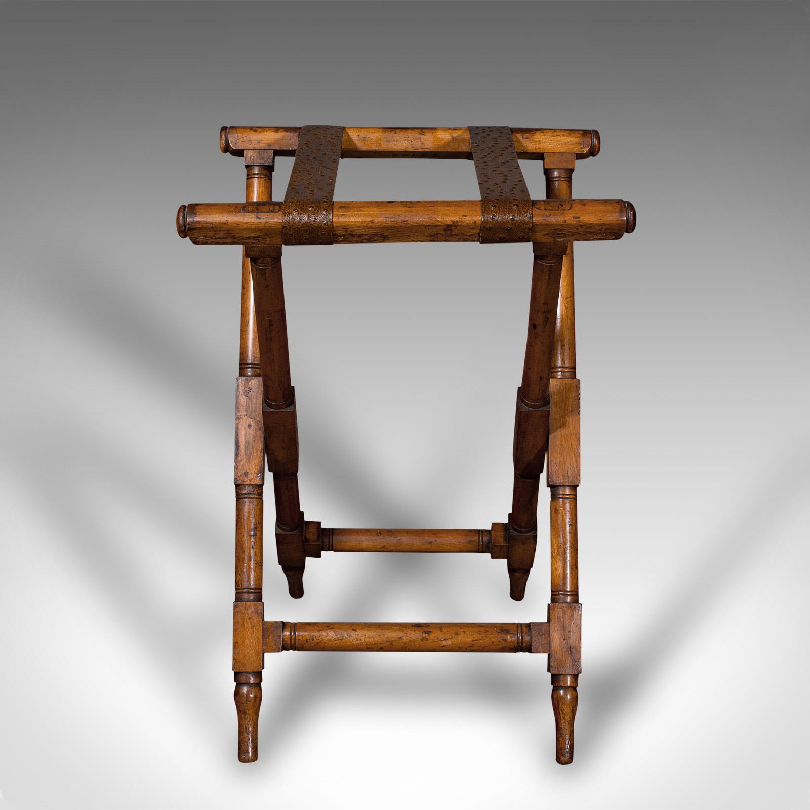 Antique Country House Luggage Stand, Scottish Valet, Wylie and Lochhead ...