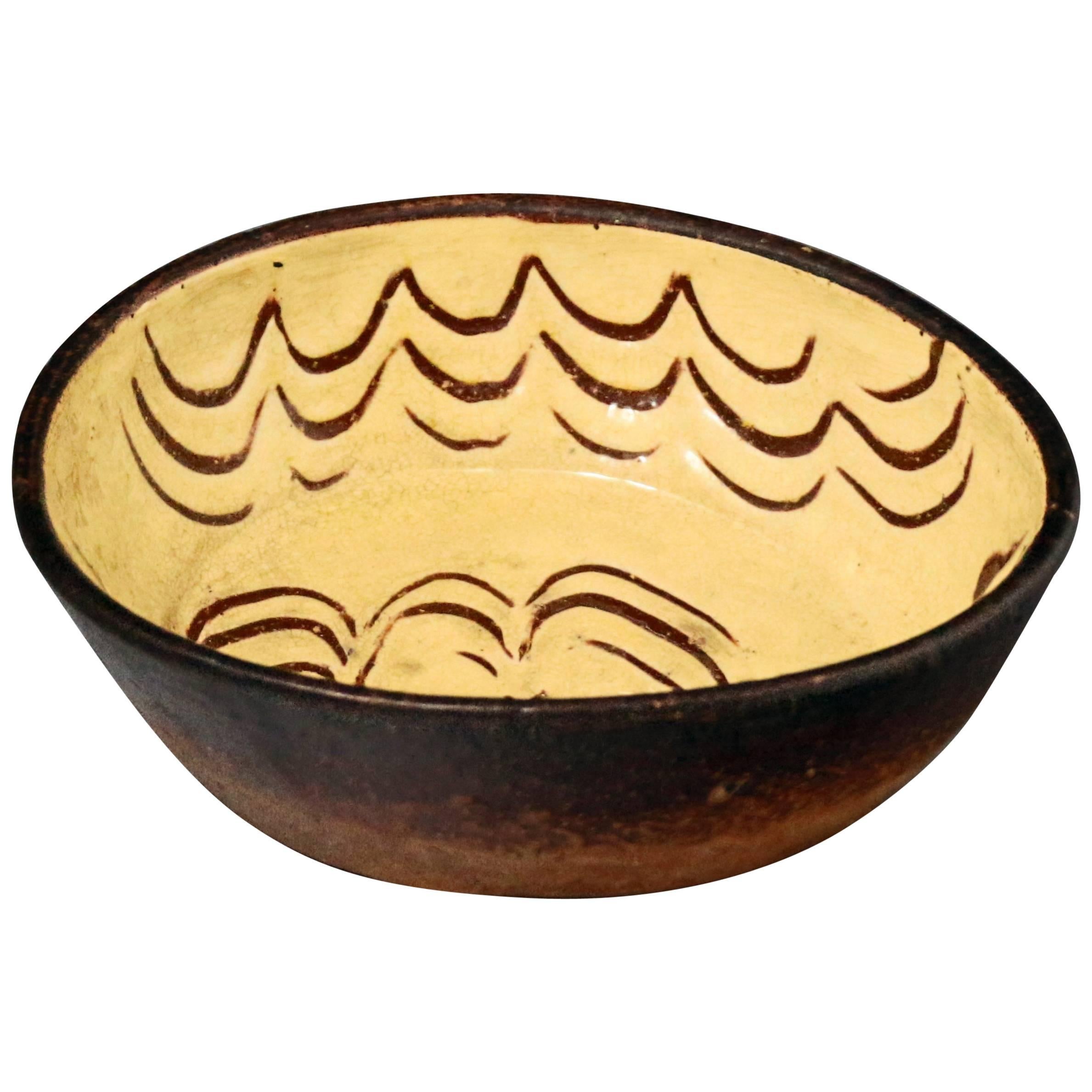 Antique Country Pottery Baking Dish Made in Devon, England, Mid-19th ...