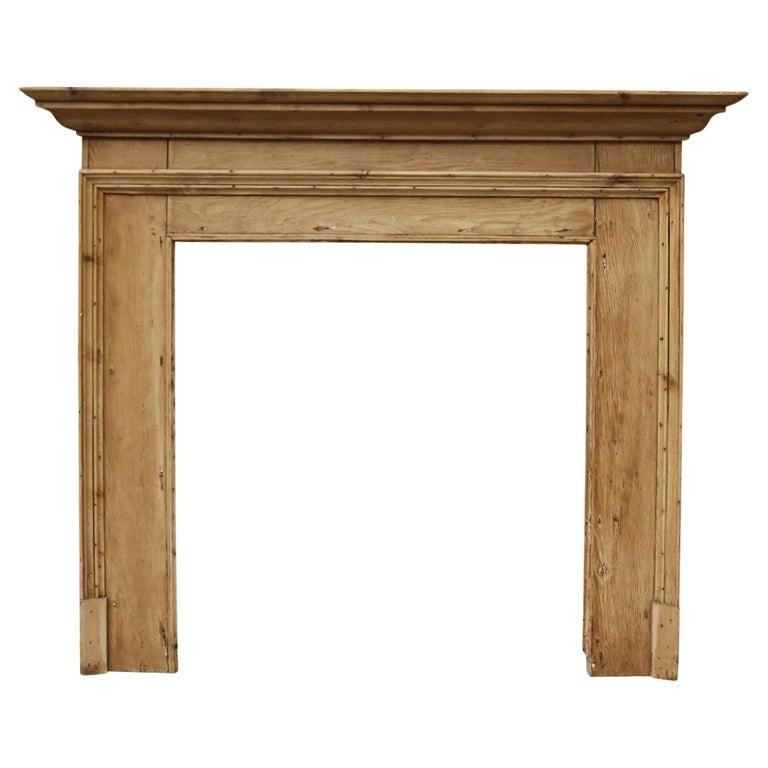 Antique Country Style Timber Fire Mantel For Sale at 1stDibs