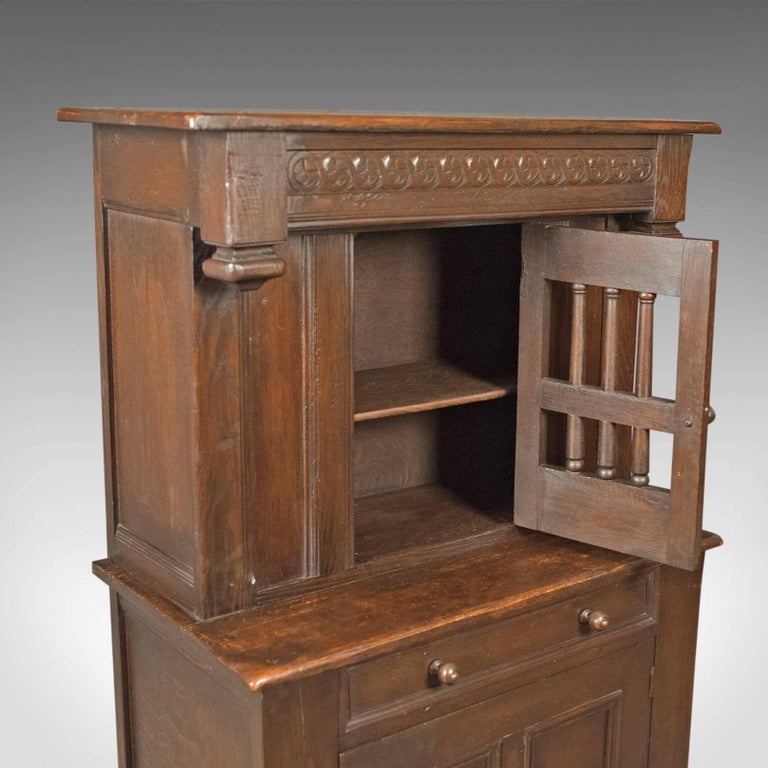 Antique Court Cupboard, Edwardian Elizabethan Taste, circa 1910 For ...